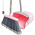 Amazon.com: XXFLOWER Broom and Dustpan Set, Dustpans with Broom Combo for Home, Heavy Dust Broom ...