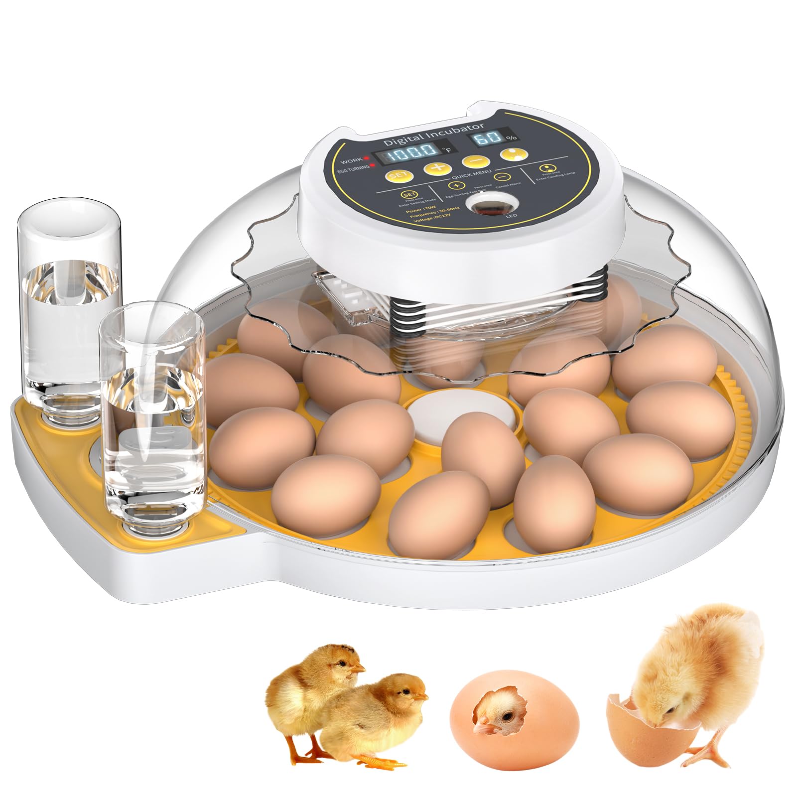 Mua Incubator for chicken Eggs, 18 Egg incubator with automatic Egg turning and humidity control ...