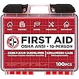 Amazon.com: Be Smart Get Prepared 100Piece First Aid Kit, Exceeds OSHA ...