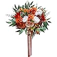 Amazon.com: CherishedMoments Bridal Wedding Bouquet,18 Inch Burnt ...