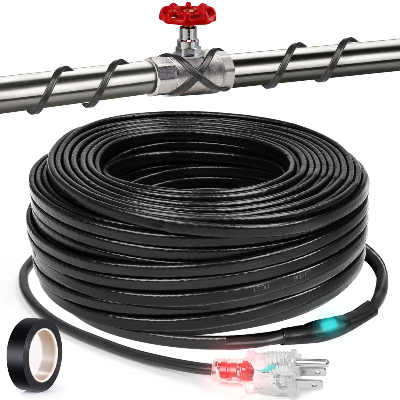 heat tape, Deicing Heating Cable,Pipe (Metal And Plastic) Freeze ...