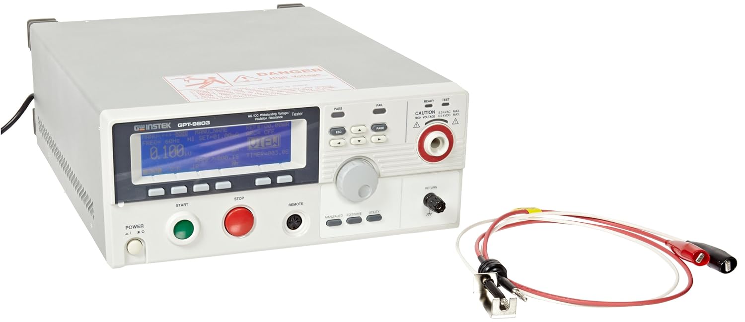 GW Instek GPT-9803 Testeur de sécurité CA/CC Tension Résistance d ...