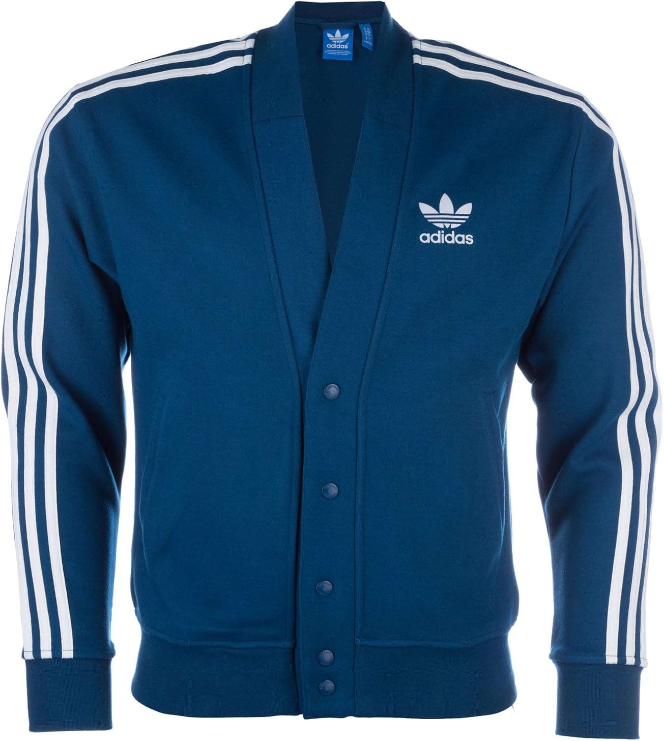 adidas Originals Herren Tennis Cardigan Trainingsjacke Blau: Amazon.de ...
