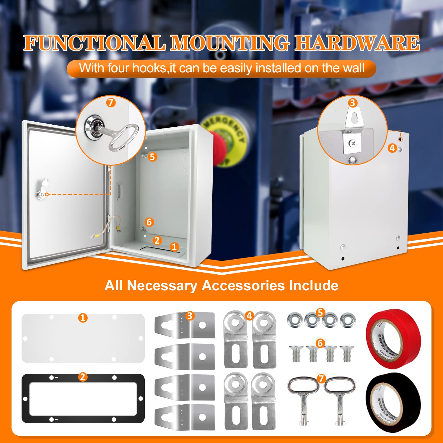 Mua Kinchoix Outdoor Electrical Box 20 x 16 x 8'' Nema 4X Enclosure ...