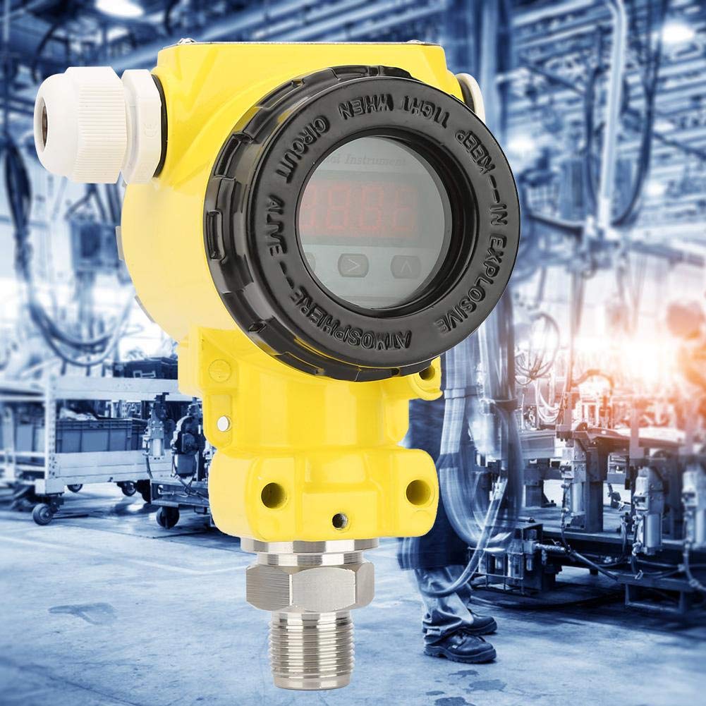 Explosion-Proof Pressure Transmitter, 4-20mA LCD Digital Pressure Sensor For A Variety Of Harsh ...