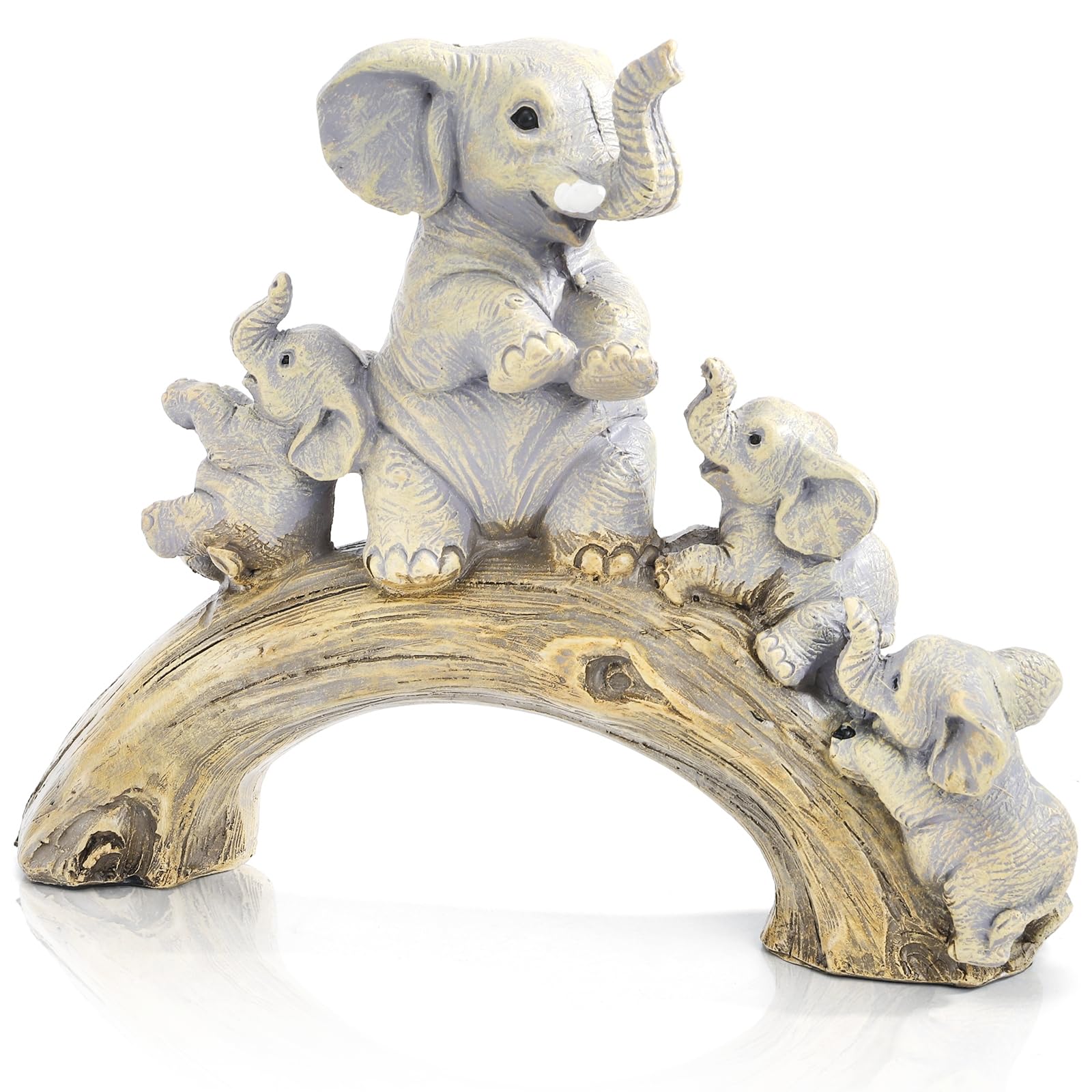 Eorbow Elephant Statue Home Decor, Cute Resin Elephants Figurine, Good ...