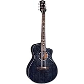 Amazon.com: Luna Fauna Series Dragonfly Quilted Maple Cutaway Acoustic ...