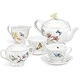 Amazon.com: Lenox Butterfly Meadow 8-Piece Tea Set, Service for 2 ...