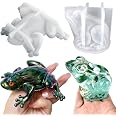 Amazon.com: Voaesdk 2Pcs Frog Resin Molds, 3D Animal Silicone Epoxy ...