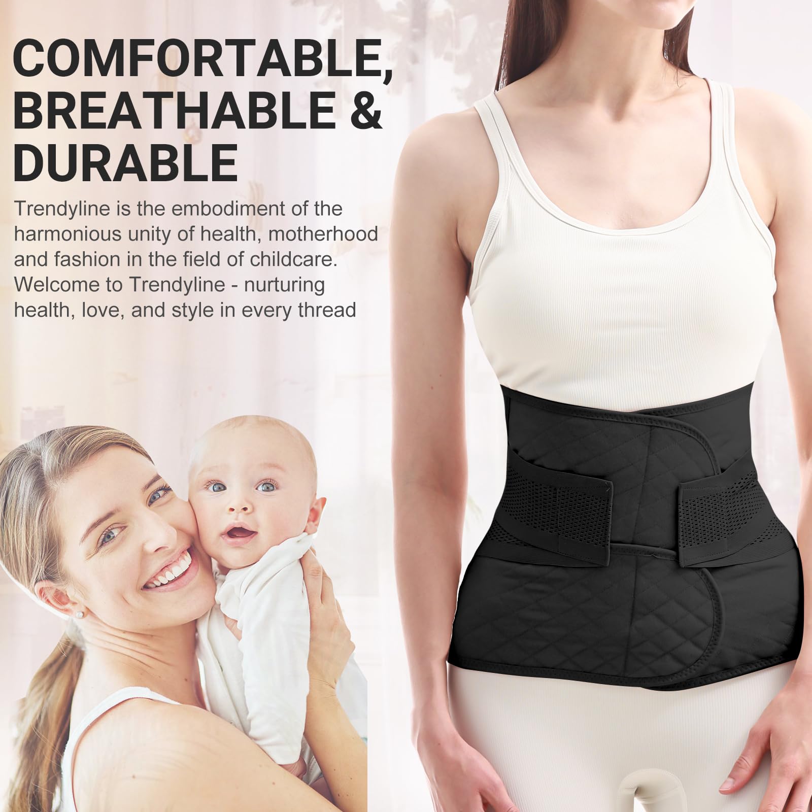Mua Postpartum Belly Band Wrap: Abdominal Binder Post Surgery ...