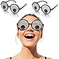 Amazon.com: Skylety 3 Pieces Googly Eyes Glasses Adult Funny Glasses ...