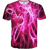 Hgvoetty Unisex 3D Print Shirts Colorful Space Graphic Tees for Men ...