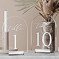 Amazon.com: JINMURY Clear Arch Table Numbers for Wedding, 5x7 Inch ...