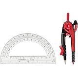 Amazon.com: Fiskars 1565901000 Compass and Protractor Set, Color ...