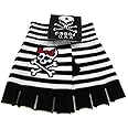 Amazon.com: Punk Ribbon Skull Fingerless Glove : Clothing, Shoes & Jewelry