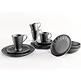 Amazon.com | Nomnu Spiderweb Dinnerware Set (16 Pieces) - Gothic ...