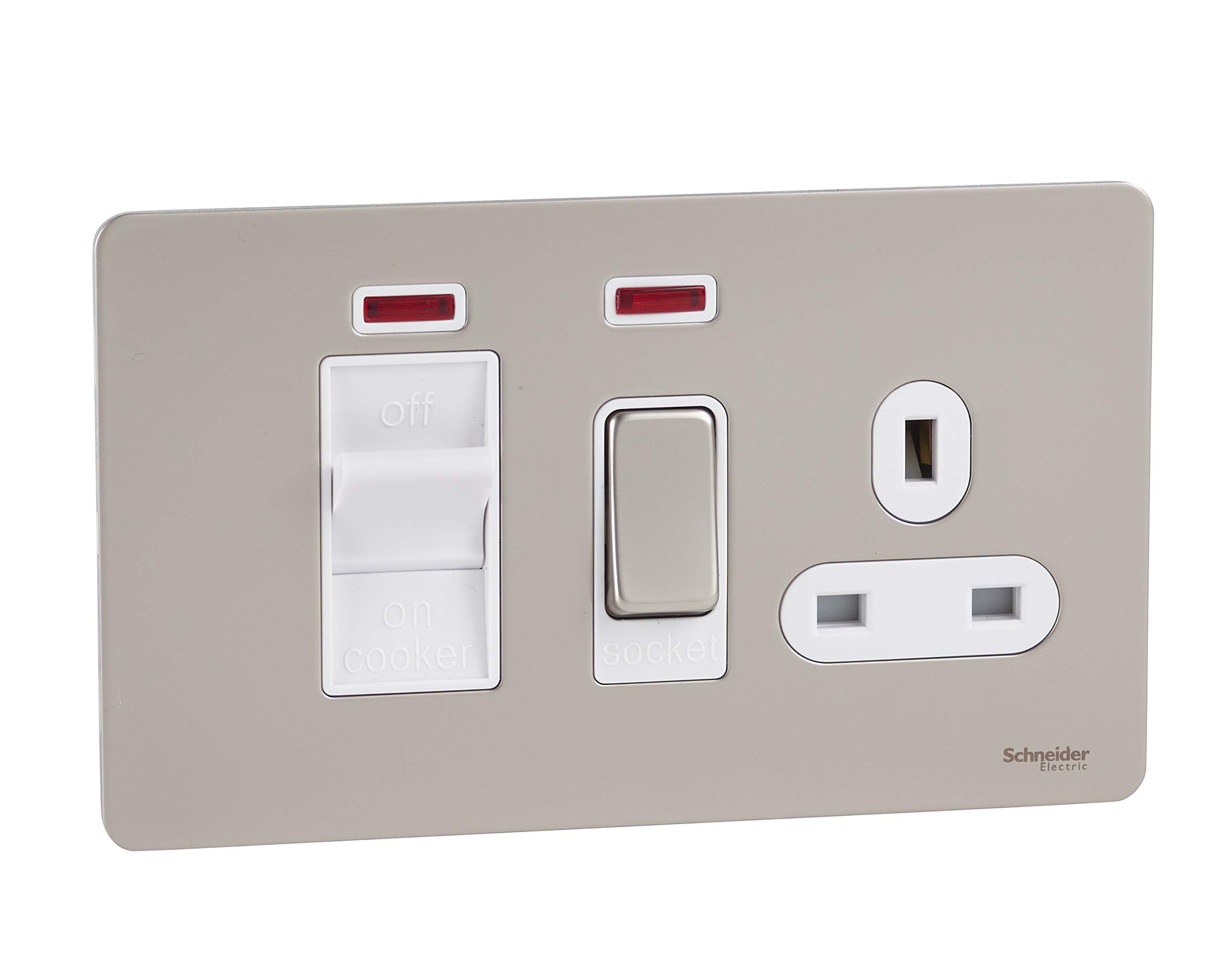 Buy Schneider Electric Ultimate Screwless Flat Plate - Switched Cooker ...