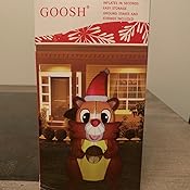 Amazon.com: GOOCHI Inflatables Yard Squirrel Blow Up Christmas Outdoor ...