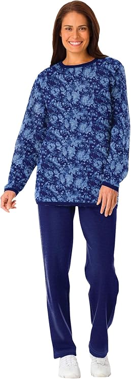 Woman Within Women's Plus Size Fleece Sweatsuit at Amazon Women’s ...