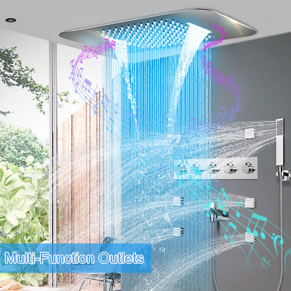 Mua Shower Jets System In Wall, 23 inch Thermostatic Full Body Shower ...