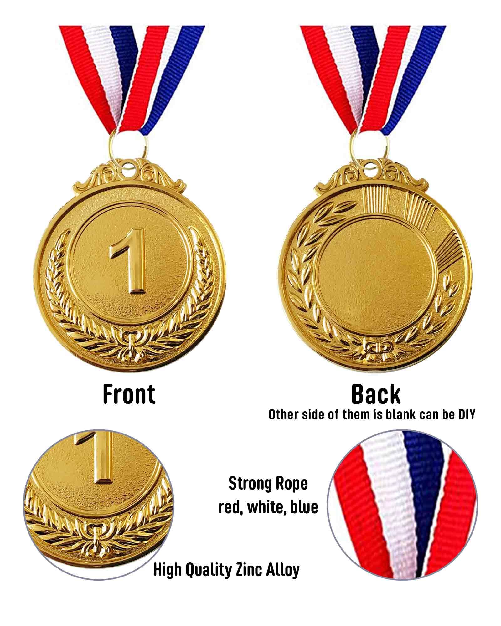 Mua Jauisus 6 Pcs Gold Medals for Awards, 1st Place Metal Award Medals ...