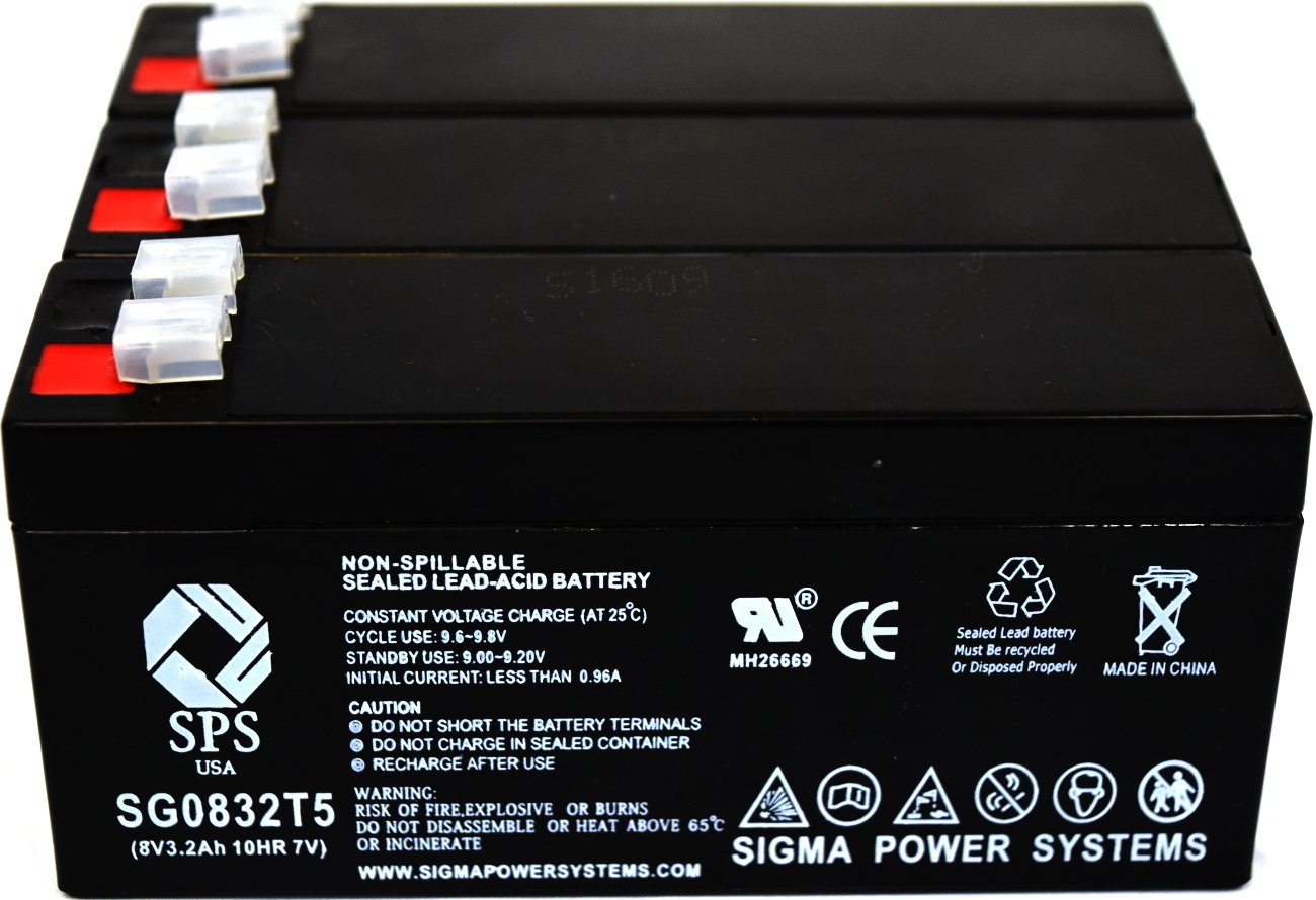 Mua SPS Brand 8V 3.2 Ah Replacement Battery for Powersonic PS-832 (3 ...