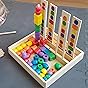 Amazon.com: Melissa & Doug Bead Sequencing Set With 46 Wooden Beads and ...