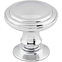 Top Knobs TK320PC Chareau Collection 1-1/4" Reeded Knob, Polished Chrome - Cabinet And Furniture ...