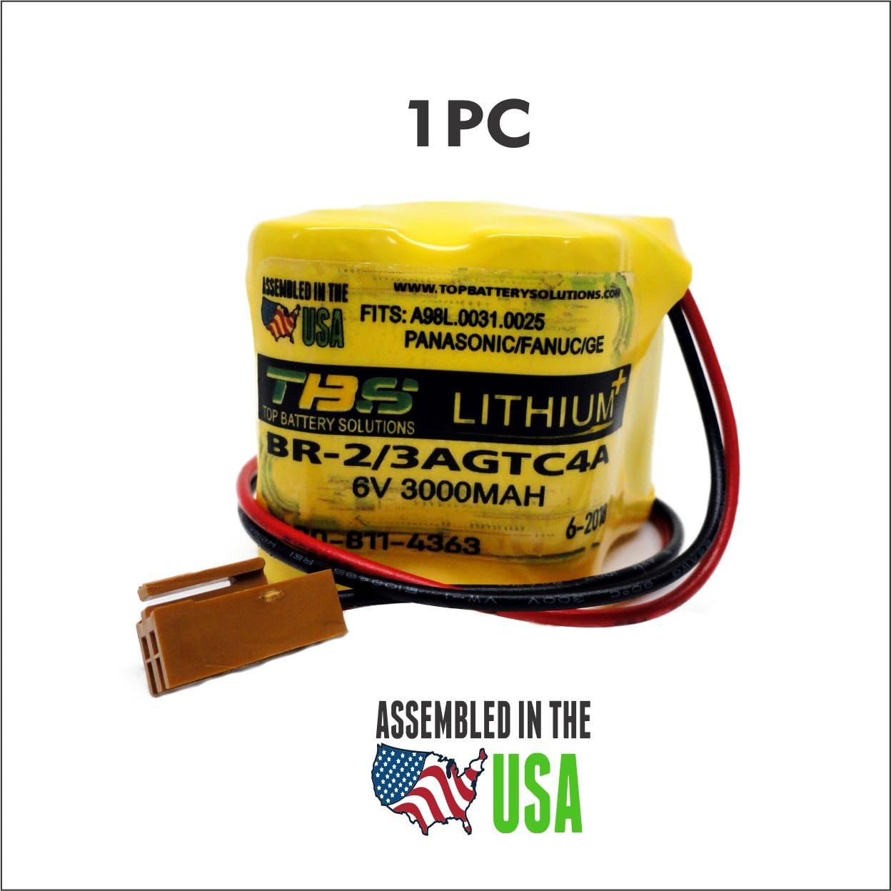Amazon.com: BR-2/3AGCT4A 6V PLC Replacement Battery for Panasonic FANUC ...