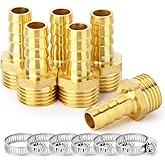 Amazon.com: ChillWaves Brass Air Hose Fittings, 90 Degree Elbow Hose Barb Fittings 1/2" Barb x 3 ...