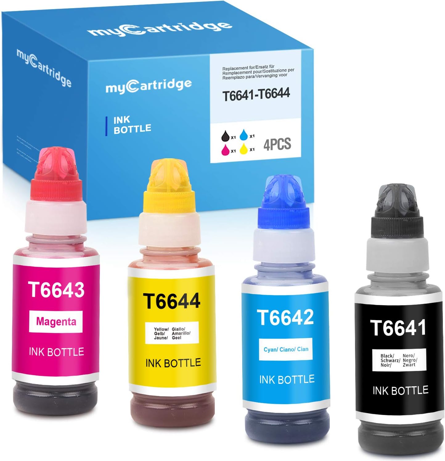 MyCartridge Compatible Epson 664 (T6641 T6642 T6643 T6644) Cartouches d ...