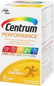 Centrum Performance (75 Count) Ginseng For Energy, Multivitamin ...