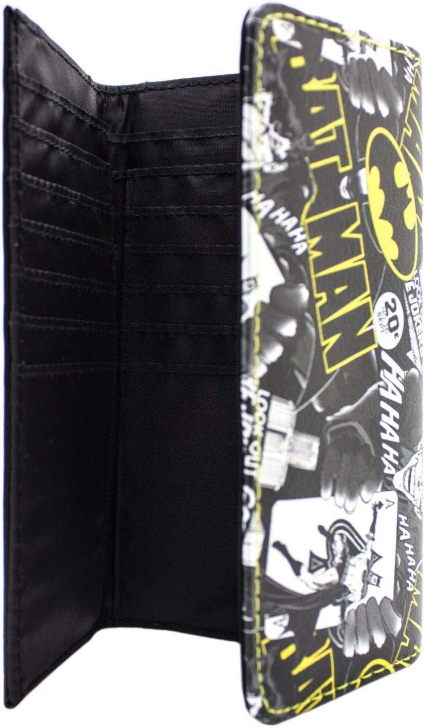 DC Batman Joker’s in Town Black Coin & Card Tri-Fold Purse - BigaMart