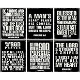 Amazon.com: masculine Religious Wall Art for Men - Christian Wall Art ...