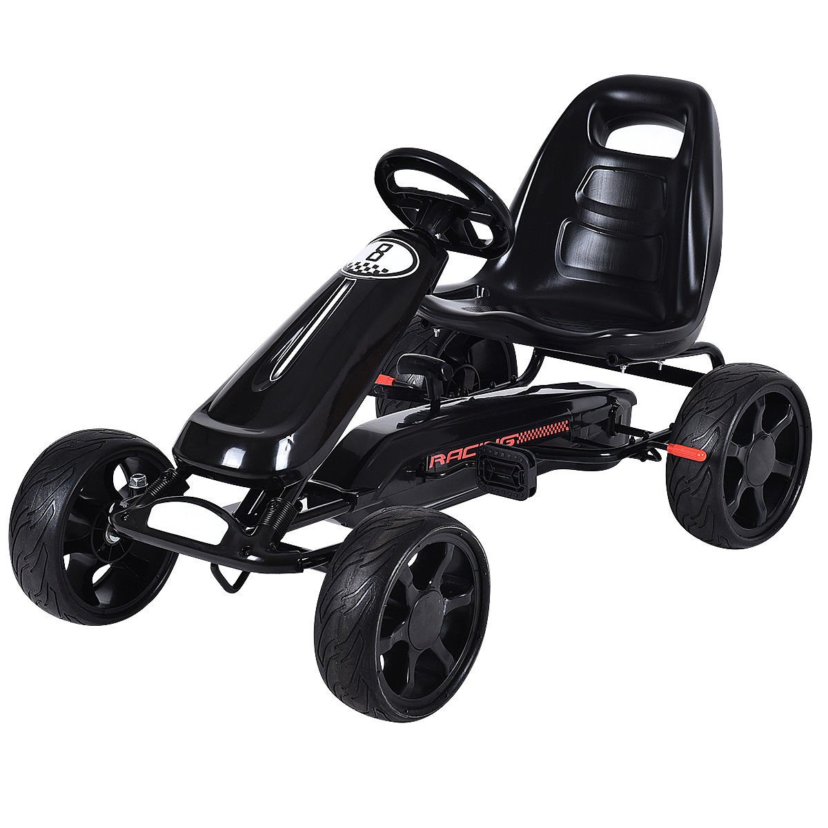 Mua Costzon Pedal Go Kart, 4 Wheel Powered Ride On Toy, Pedal Car with ...