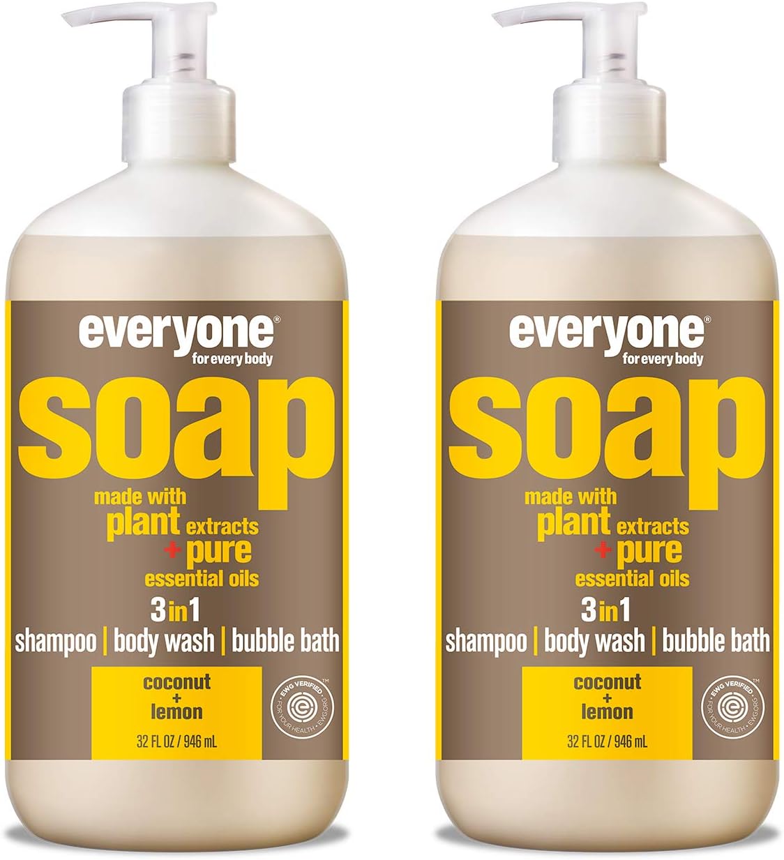 Everyone 3-in-1 soap, Coconut plus Lemon, 32 oz, 2 Count: Amazon.ca: Beauty