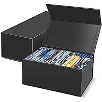 Amazon.com: CollectHall 2 Pack Blu Ray DVD Storage Box for Steelbook ...