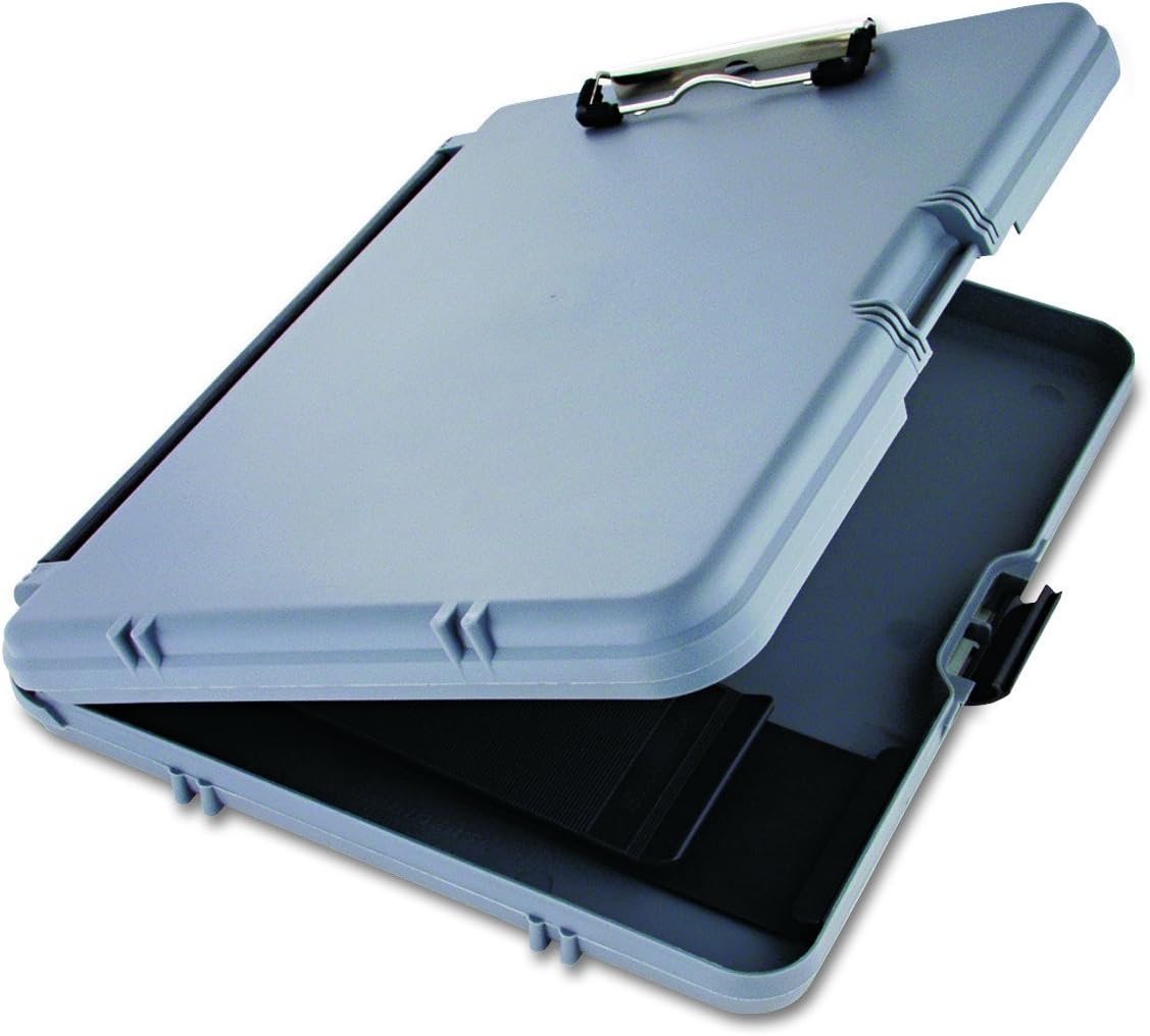 Saunders WorkMate 00470 Plastic Storage Clipboard - Gray, Letter Size ...