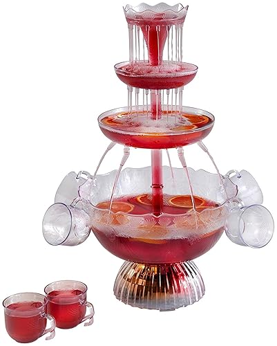 ILLUMINATED ELECTRIC PUNCH BOWL PARTY COCKTAIL FOUNTAIN: Amazon.co.uk ...