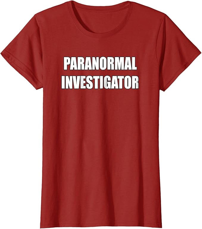 Amazon.com: Paranormal Investigator Shirt Ghost Finders or Halloween ...
