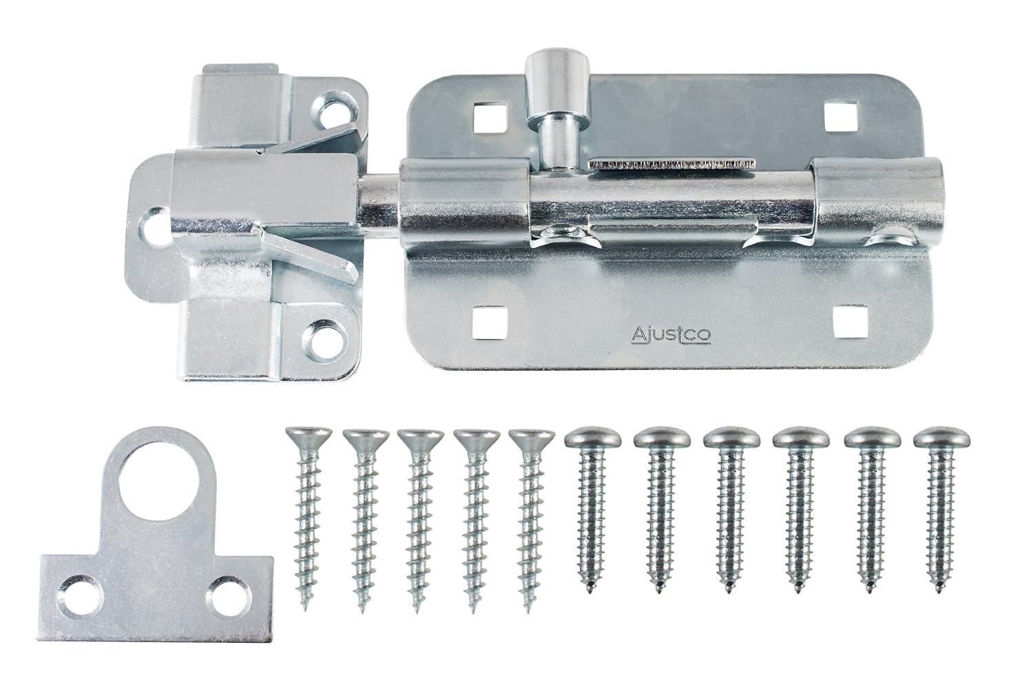 AjustLock 5 Inch Zinc Extra Heavy Duty Barrel Bolt Lock: Amazon.co.uk ...
