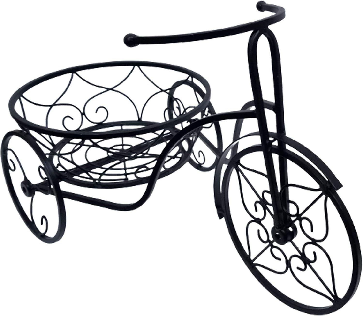 SK Black Bike Planter – Garden Flower Pot Holder Small Trike Design ...