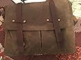 Mens Messenger Bag 15.6 inch Waterproof Vintage Genuine Leather Waxed ...