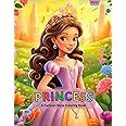 Princess A Cartoon Style Coloring Book: 50+ Charming Cartoon Princesses ...