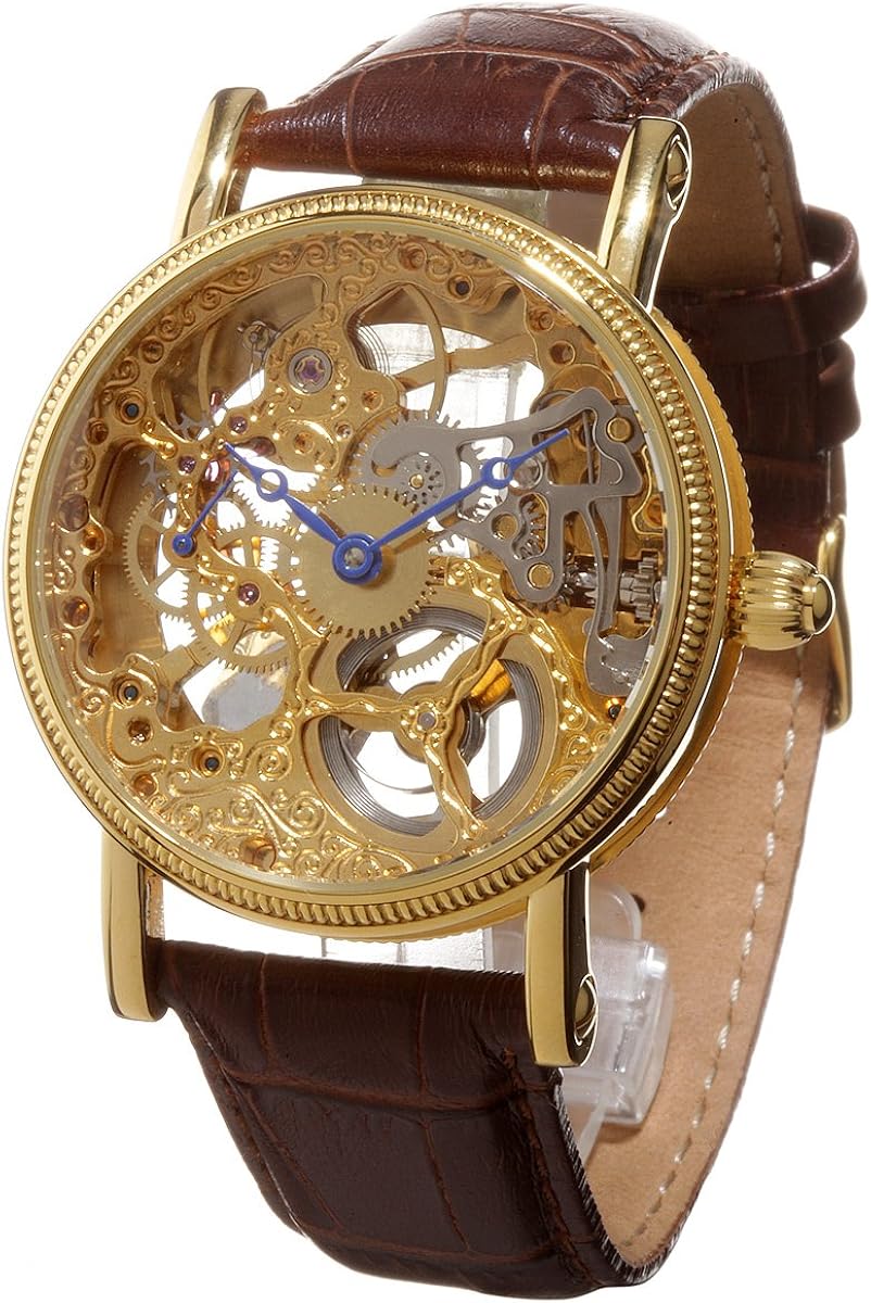 Yves Camani Skeleton Master Gold Gents Watch: Amazon.co.uk: Watches