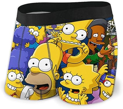 Zsrgvdrf Simpsons Herren Boxershorts S-XXL Druck Unterhose Design Super ...