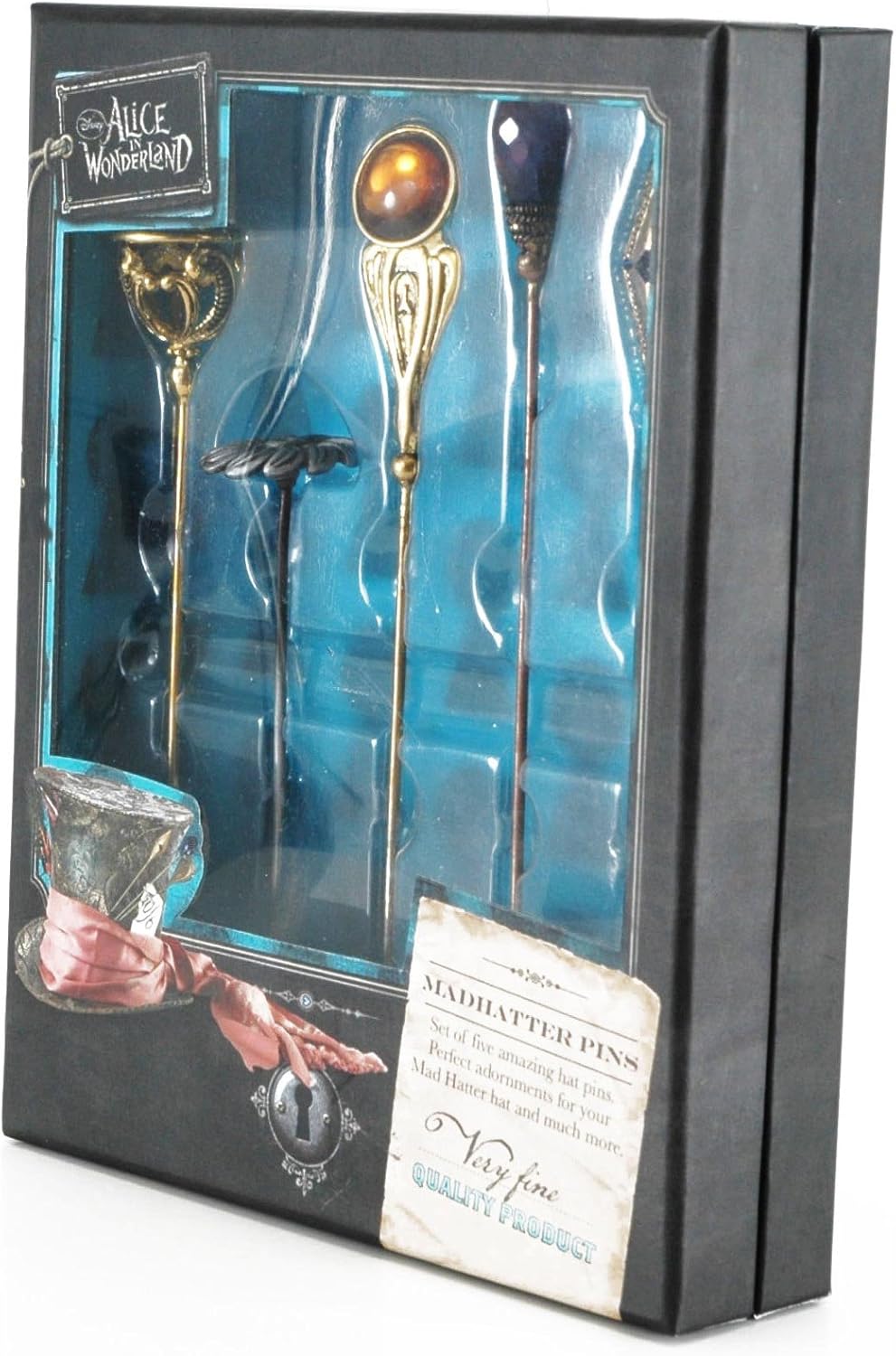 Mad Hatter Hat Pins Set Costume Accessory at Amazon Women’s Clothing ...