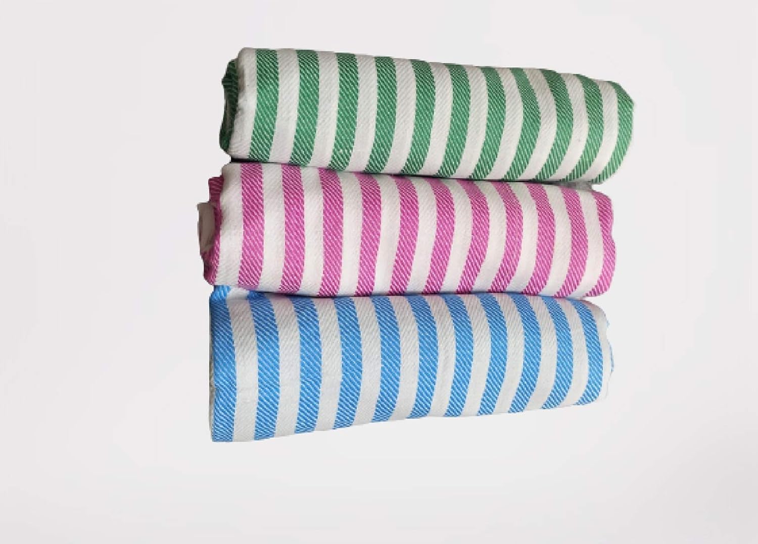 Khadi Cotton bath towels Striped Color Cotton Bath Towels, Multi ...