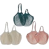 Amazon.com: MERCURHOUSE 5 pack Cotton String Shopping Bags Reusable ...