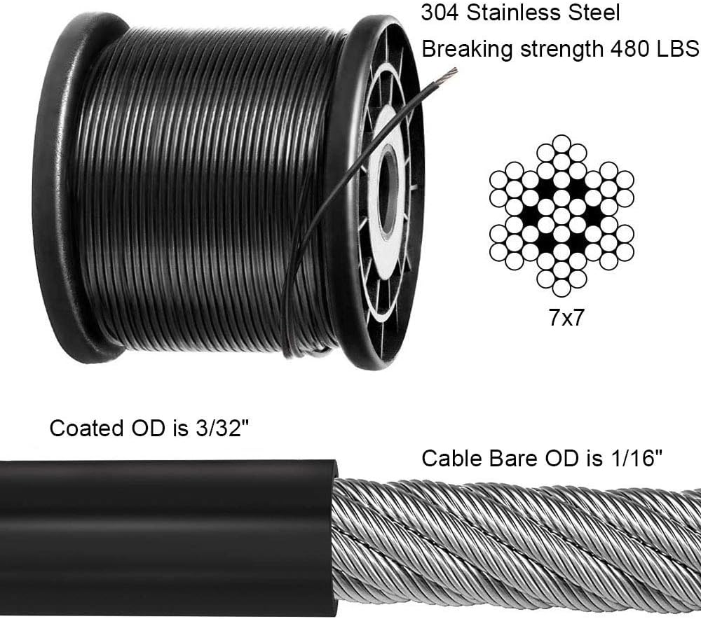 TooTaci Outdoor String Light Hanging Kit, Globe String Light Suspension ...